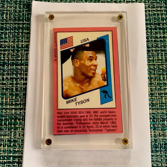 Sports Illustrated Swim | Games | Mike Tyson Original Rookie Card Rare ...
